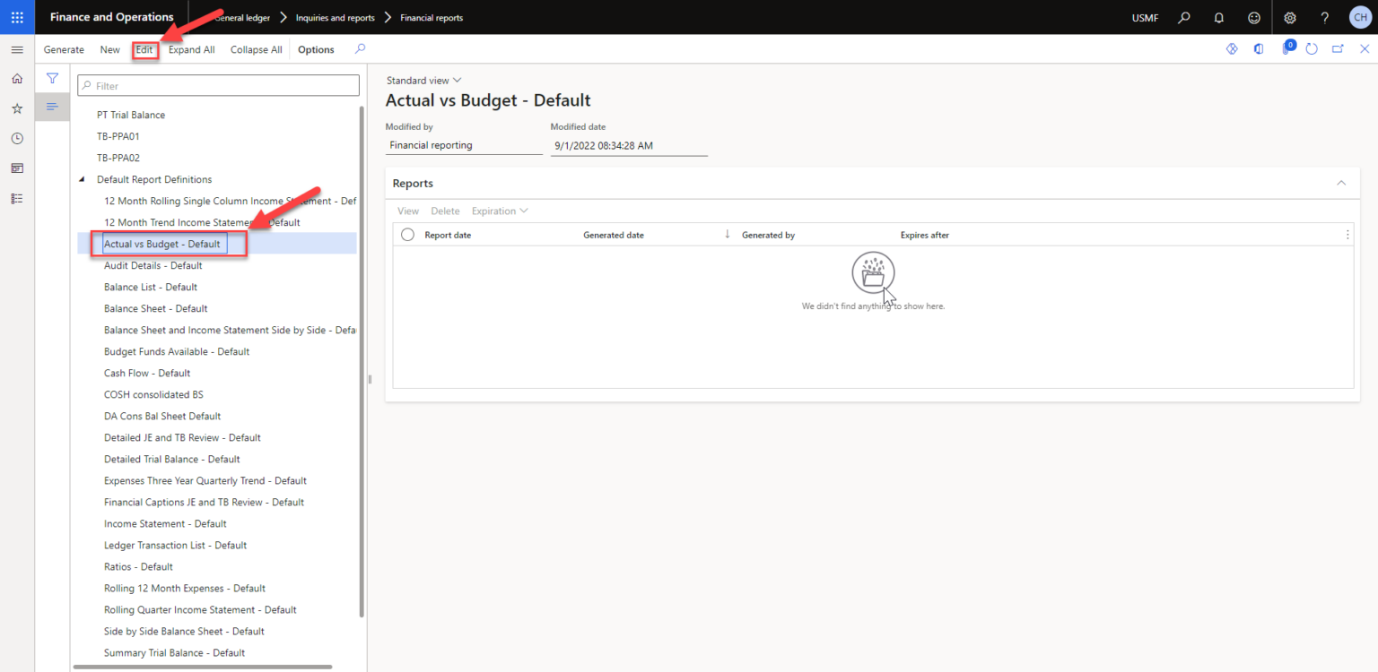 How to Create an Actual vs. Budget Report in Dynamics 365 Finance and ...