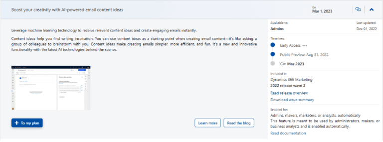 The Dynamics 365 and Microsoft Power Platform Release Planner: 4 Benefits